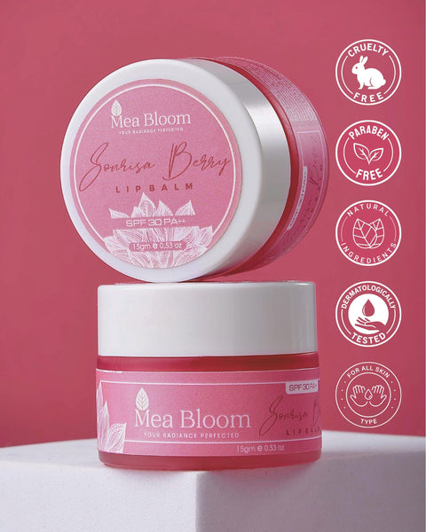 Sonrisa Berry I LIP BALM I SPF30 PA++ I Nourish I Hydrate I Repair I P – Mea Bloom